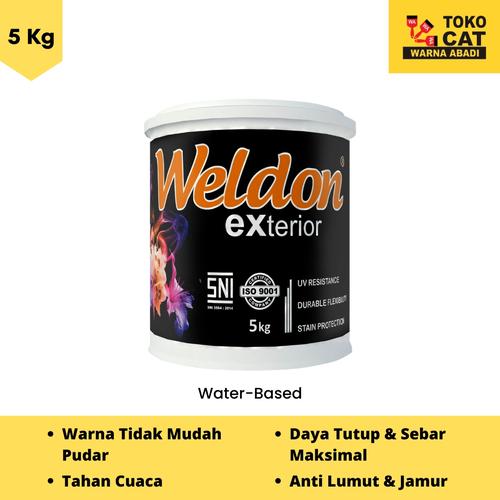 Jual CAT TEMBOK WELDON EXTERIOR 5 KG - SNOW WHITE 9002 - Kota ...