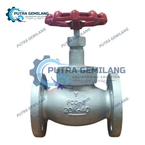 Jual 1 1/2" inch / GLOBE VALVE KITZ FLANGE / CAST IRON 20K / Type FCD ...