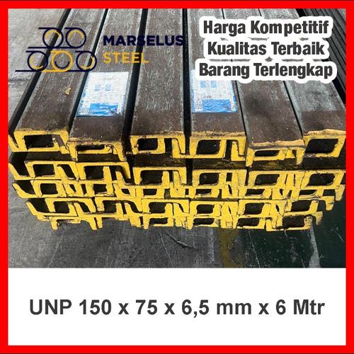 Jual UNP 150 - Besi Kanal U / UNP channel / 150 x 75 x 5mm - 6meter ...