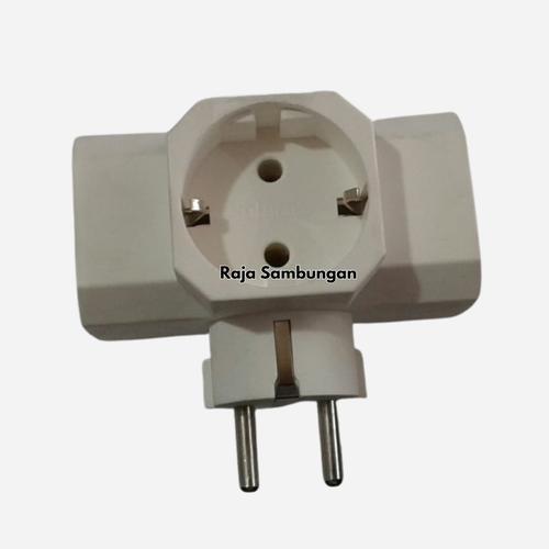 Jual Steker T Cabang 3 Arde Broco 13830 Colokan Listrik 3 Lubang Stop ...