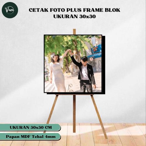 Jual Cetak Foto+FrameBlok Ukuran 30cmx30cm ,Frame fiber awet 3 dimensi ...
