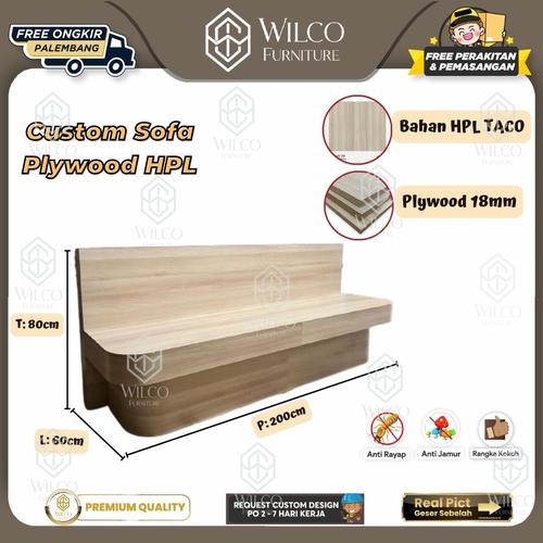Jual Custom Sofa Tamu Plywood HPL TACO | Sofa HPL Custom | Sofa Tamu ...