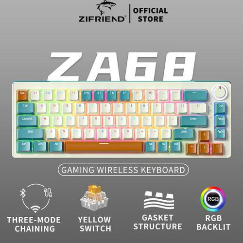 Jual Zifriend Time Machine 68 Keys Hotswap 5 Pin Mechanical Keyboard ...