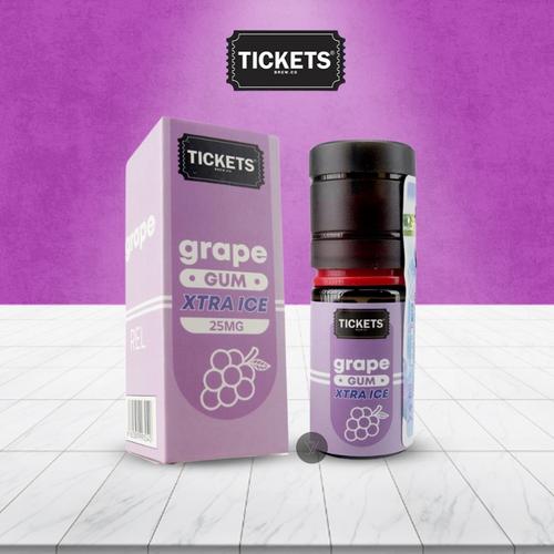 Jual Tickets Grape Gum Xtra Ice Salt Nic 30ML by EJM / Liquid Tickets ...