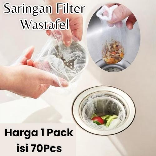 Promo Filter Saringan Wastafel isi 100 pcs Saringan Sampah Bak cuci ...