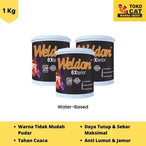 Jual CAT TEMBOK WELDON EXTERIOR KEMASAN 1 KG - SNOW WHITE - Kota ...