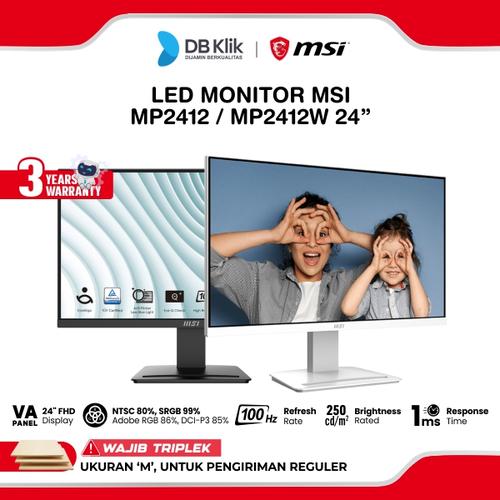 Promo LED Monitor MSI PRO MP2412 / MP2412W 24" VA FHD 100Hz 1ms AMD ...