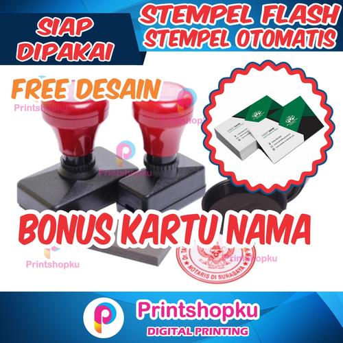 Jual CETAK STEMPEL CUSTOM OTOMATIS STEMPEL FLASH CETAK SETEMPEL LUNAS WARNA - BULAT - Kota ...