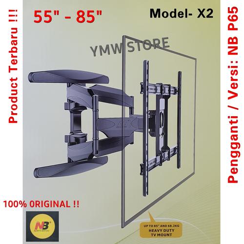 Jual NORTH BAYOU NB Model- X2 / X 2 Bracket TV Swivel HEAVY DUTY 55 ...