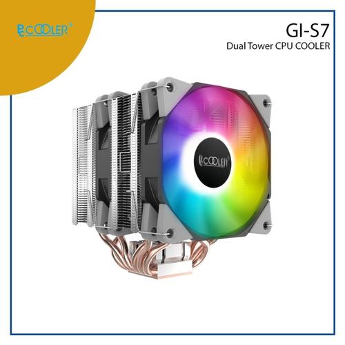 Jual PCCOOLER S7 DUAL TOWER COOLER - CPU COOLER AND RGB FAN Intel AMD ...