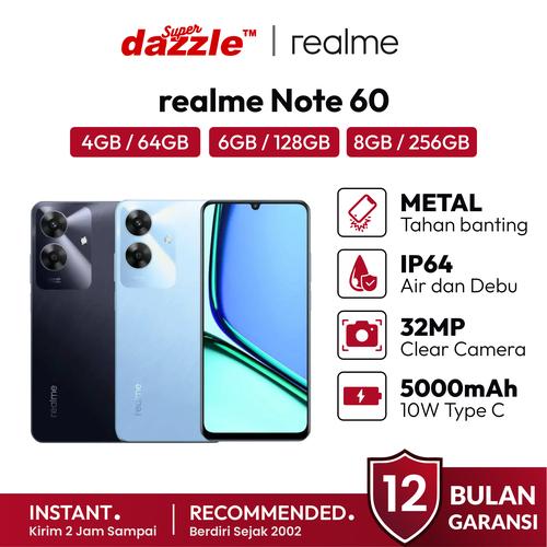 Promo HP Realme Note 60 8/256 6/128 4/64 GB Garansi Resmi 12 Bulan ...