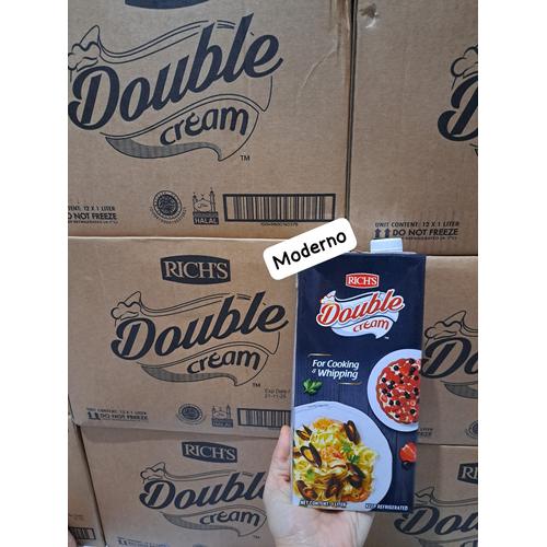 Jual Richs double cream 1 liter - Cooking cream 1 Kg - Perkarton isi 12 ...