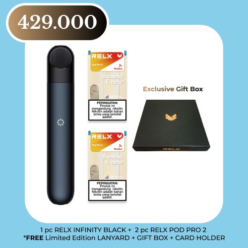 Jual Premium Kit RELX Infinity Black Device and Pod - Iced Tea - Jakarta Utara - RELX Store ...