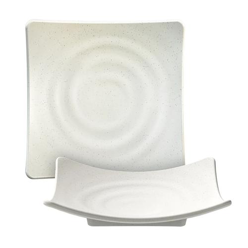 Jual Piring Kotak Persegi Cosmic Granite Stone Melamin Murni Food Grade ...