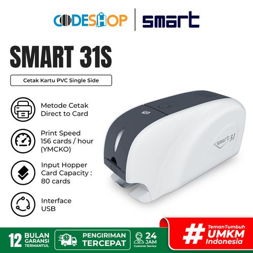 Promo Printer ID Card SMART 31s Single Side Cetak Kartu PVC Full Color ...