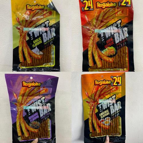 Jual ROGABITE LATIAO LA TIAO TWIST BAR RENDANG / GARLIC / AYAM GEPREK ...