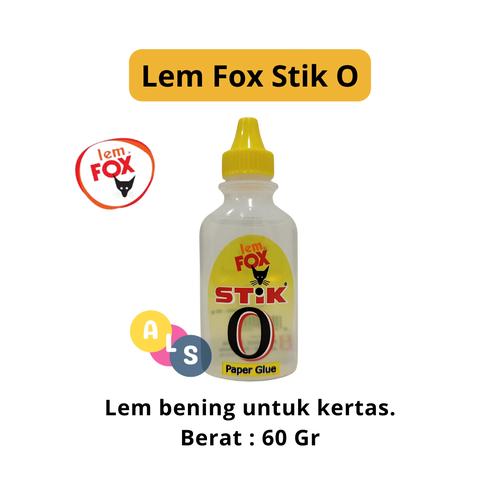 Promo Lem Fox Stik O Bening Transparant/Lem Cair/Lem Kertas/Paper Glue ...