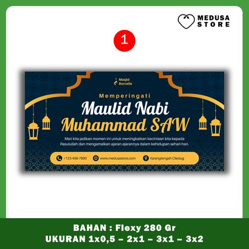 Jual Banner/Spanduk Mauid Nabi Muhammad - Custom 1 hari jadi - MAULID-1 ...