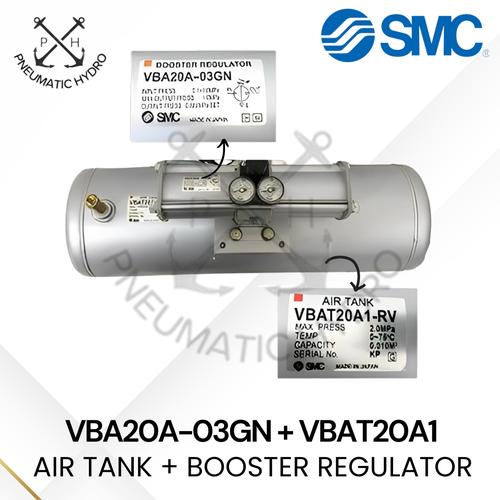 Jual Air Tank Booster SMC VBAT20A1 + VBA20A-03GN - Jakarta Barat - Pneumatic Hydro | Tokopedia