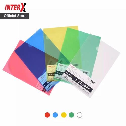 Jual CLEAR SLEEVES / MAP L FOLDER INTER-X UKURAN F4 FOLIO - Biru - Kota ...