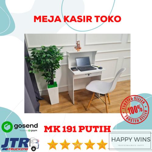 Jual MEJA KASIR MEJA KIOS MEJA KERJA MURAH MINIMALIS - MK 191 PUTIH - Jakarta Barat - Happy Wins ...