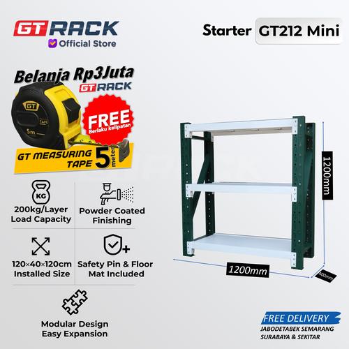 Promo RAK GUDANG BESI GT RACK GT212 MINI – WAREHOUSE RACK 200KG TINGGI ...