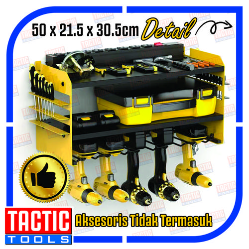 Jual Power Tools Organizer Rak Mesin Bor Perkakas Impact Wrench Garage ...