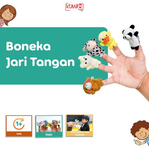Promo Mainan Anak Boneka Jari Tangan Animal Finger Puppet - Panda ...