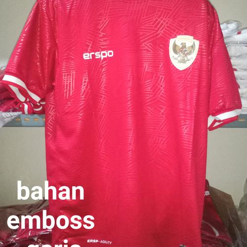 Jual JERSEY TIMNAS INDONESIA 2024 2025 BAHAN EMBOSS STROWW GARIS ...