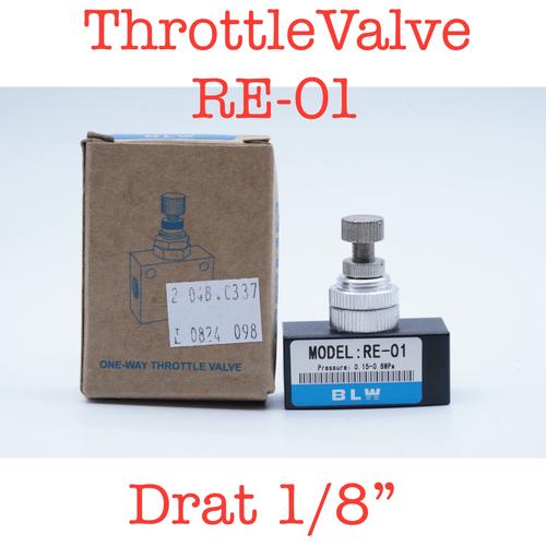 Jual RE-01 RE01 Throttle Valve 1/8" Speed Control One Way Flow Control ...