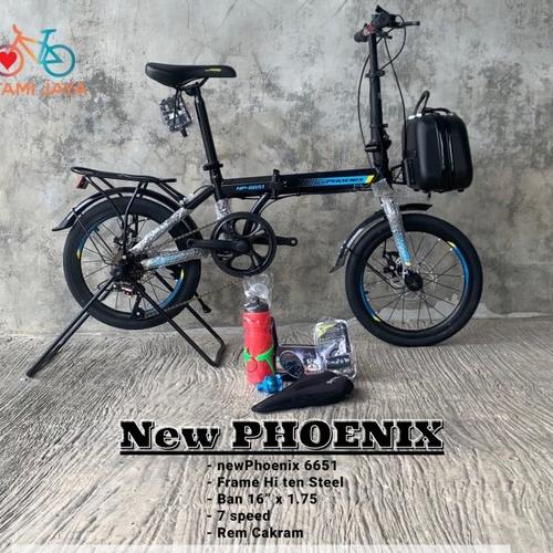 Jual Sepeda Lipat Ring 16 Inch New Phoenix Banyak Bonusnya - Kab ...
