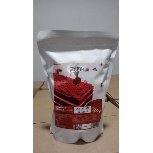 Jual JITU Cookie Crumble Crumb Topping kemasan 500 g - Red Velvet ...
