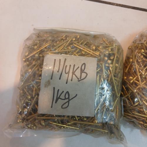 Jual paku kuningan 1 1/4" kepala bulat per kg.paku kuningan 1 1/4 inchi ...