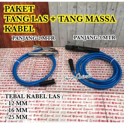 Jual Paket Komplit Kabel Las Listrik + Tang Las 3M + Tang Massa 2M ...