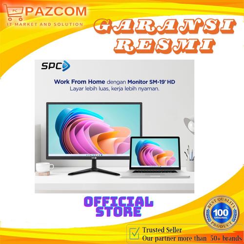 Promo LED Monitor 19" inch Full HD HDMI VGA Input SPC Garansi Resmi ...