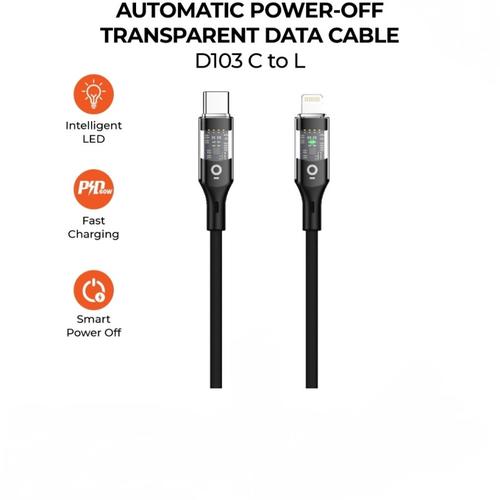 Jual OLIKE D103CL KABEL DATA USB-C TYPE C TO IPHONE AUTOMATIC POWER OFF ...