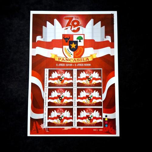 Jual Prangko INDONESIA. Prangko PRISMA. HARI LAHIR PANCASILA Ke 78. 1 ...