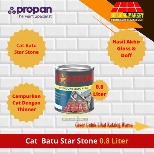 Jual CAT PELAPIS BATU CAT BATU ALAM PROPAN STAR STONE CLEAR GLOSS 0.8 ...