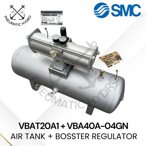 Jual Air Tank Booster SMC VBAT20A1 + VBA40A-04GN - Jakarta Barat - Pneumatic Hydro | Tokopedia