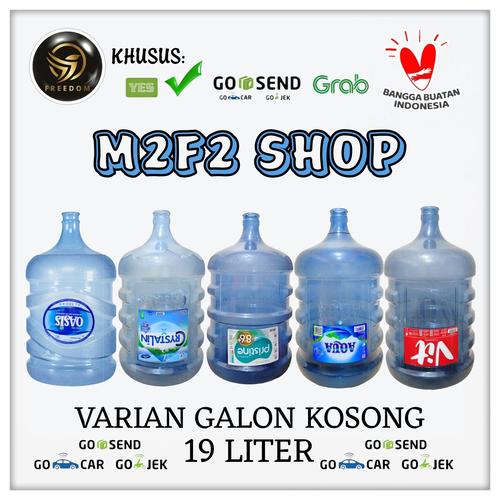 Jual Galon Kosong 19 ltr - Berbagai Macam Merk (AQUA, VIT, PRIMA, HDO ...