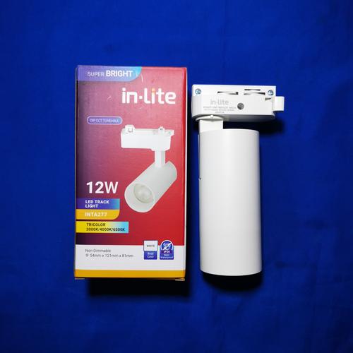 Jual INTA277 Track Light Kap Lampu Fitting Rel LED 12W Watt Tricolor 3 ...