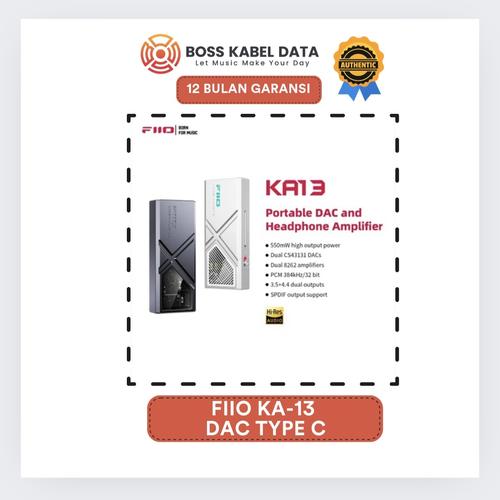 Jual Fiio KA13 Jade Audio KA-13 Dongle DAC Type C With 3.5mm+4.4mm port ...