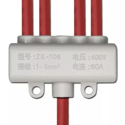 Jual Terminal Block ZK-506 / EX-506 High Power Splitter 400V/60A ...