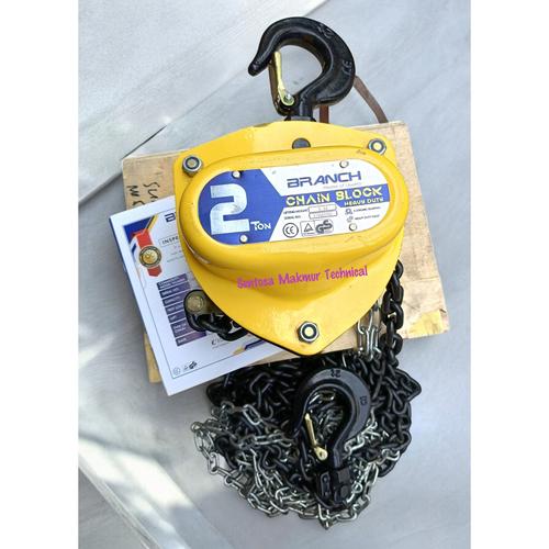 Jual BRANCH 2T 5M Chain Block Blok Takel Katrol Kerekan HEAVY DUTY 2 ...