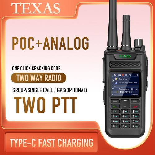 Jual HT HYBRID POC WITH ANALOG 4G WALKIE TALKIE - ht poc+SIM1th ...