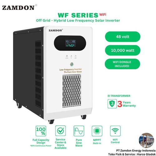Jual ZAMDON WF WIFI MONITORING LOW FREQUENCY 12.5KVA 10KW 48V OFF GRID ...