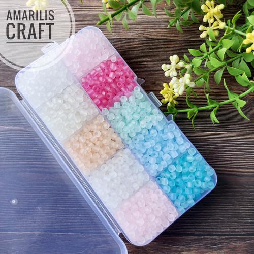 Jual [1Set] Manik Mote Pasir Moza 10 Warna - 4MM - Kota Bekasi ...
