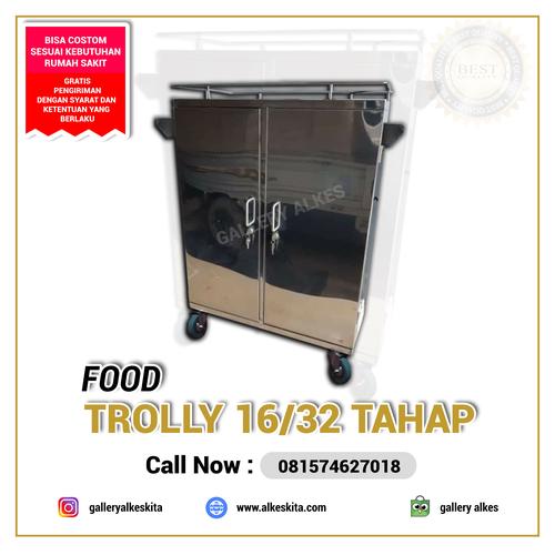 Jual food trolley troli makanan troli pengantar makanan rumah sakit 16 ...