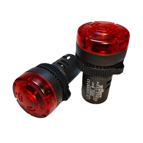 Jual FORT Buzzer With Lamp AD22-22MSD Proyektor Lampu Alarm 220VAC ...