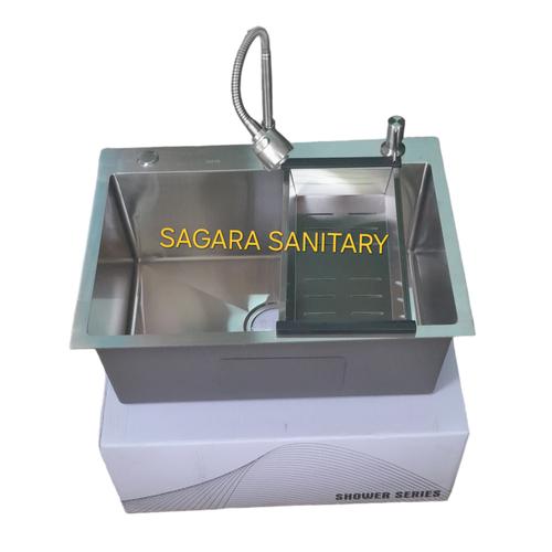 Jual Kitchen sink 6045 MY ss304 paket komplit set kran flexible ...